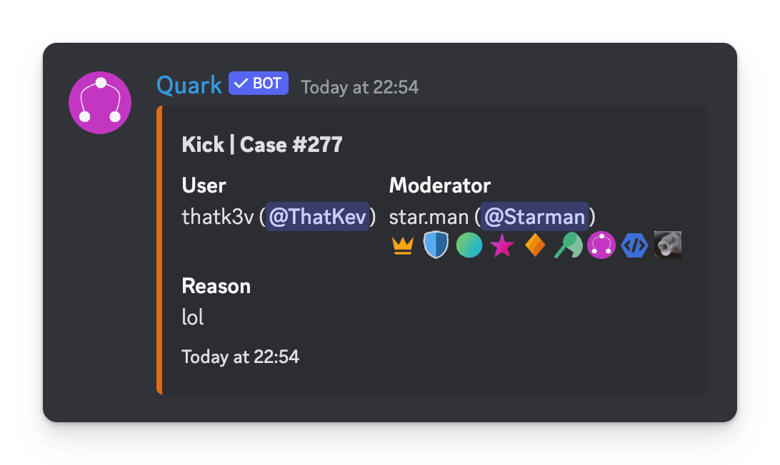 Home | Quark Logger | Discord Log Bot