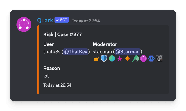 Home | Quark Logger | Discord Log Bot
