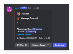 Home | Quark Logger | Discord Log Bot