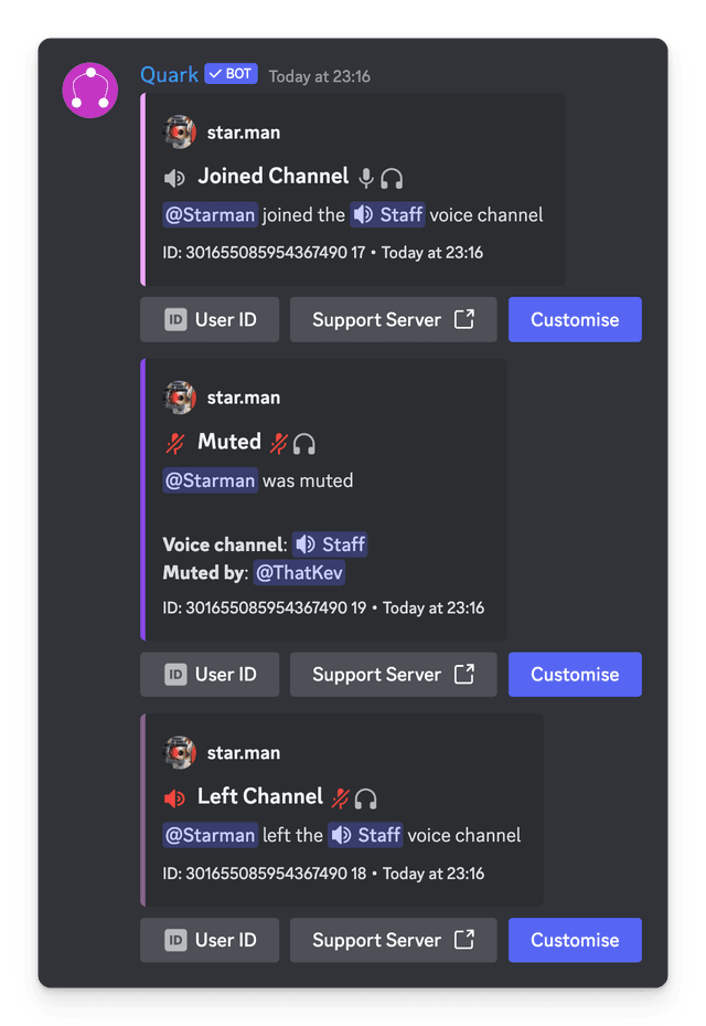 Home | Quark Logger | Discord Log Bot