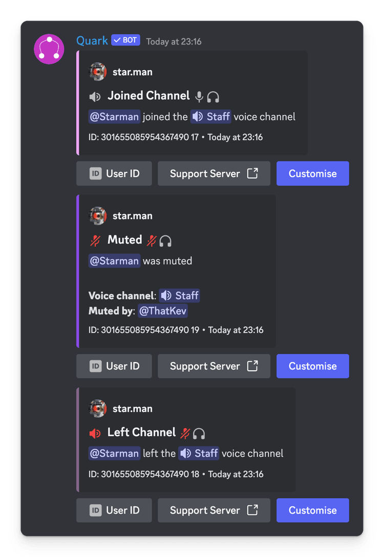 Home | Quark Logger | Discord Log Bot