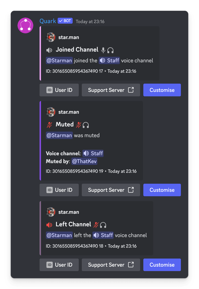 Home | Quark Logger | Discord Log Bot